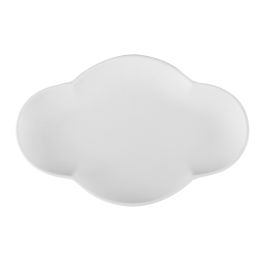 Cotton Plate Matte White 12-1/4"x7-7/8"