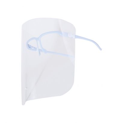 Protective Face Shield w/ Blue Nose Bridge, 10-Set/Pack